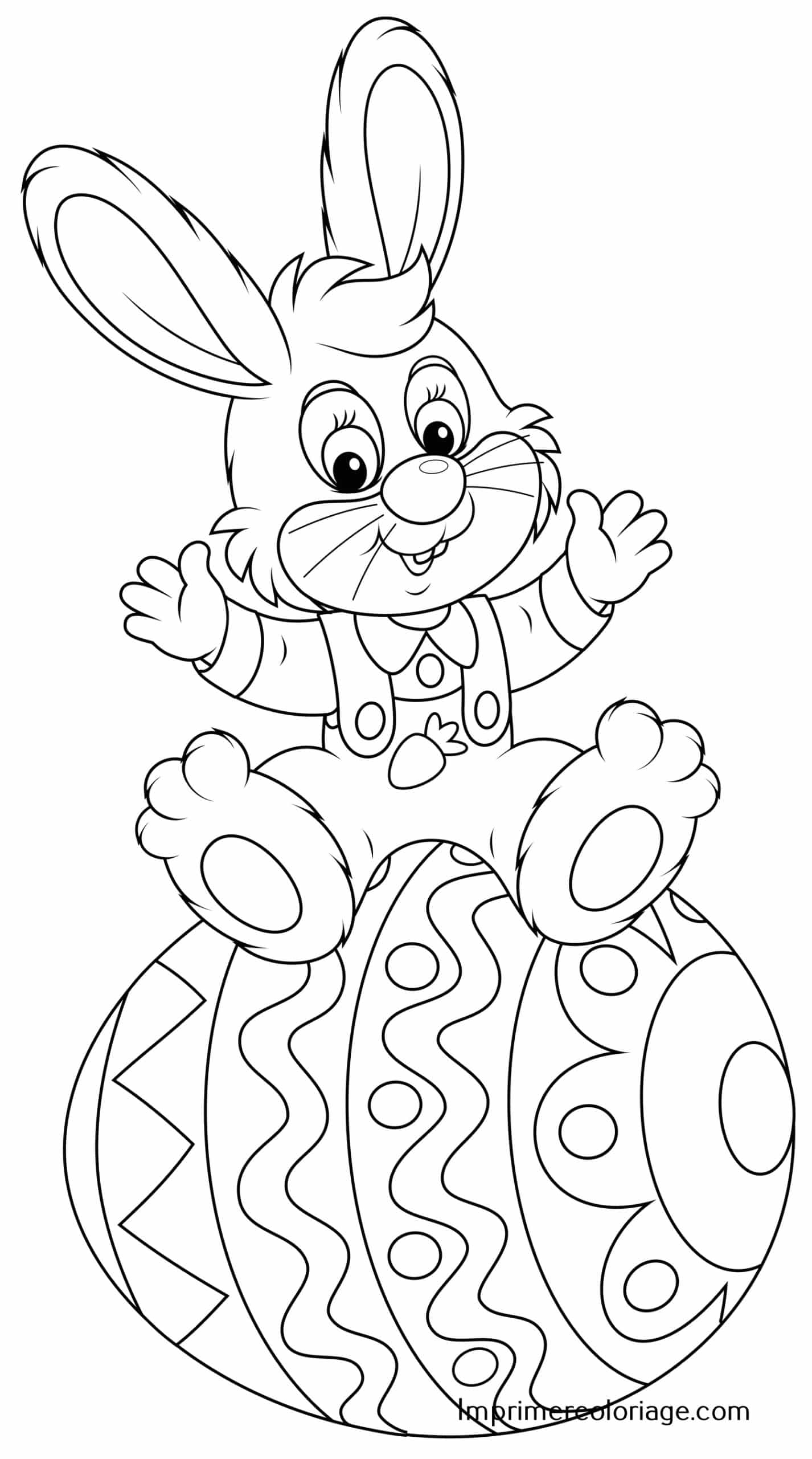 Coloriage d'oeufs de Pâques - Imprimer coloriage