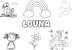 Prénoms de filles à colorier - Imprimer coloriage