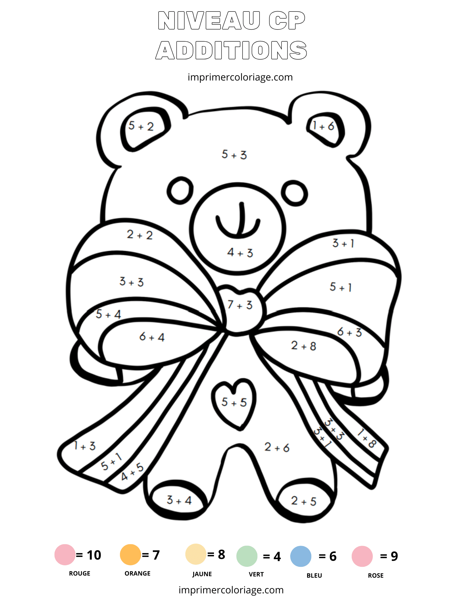 Coloriage magique CP - Gratuit à imprimer (PDF)