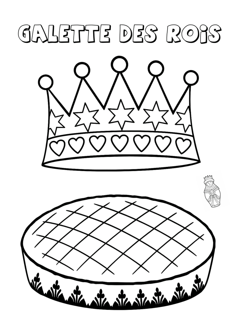 Coloriage de galette des rois - Imprimer coloriage